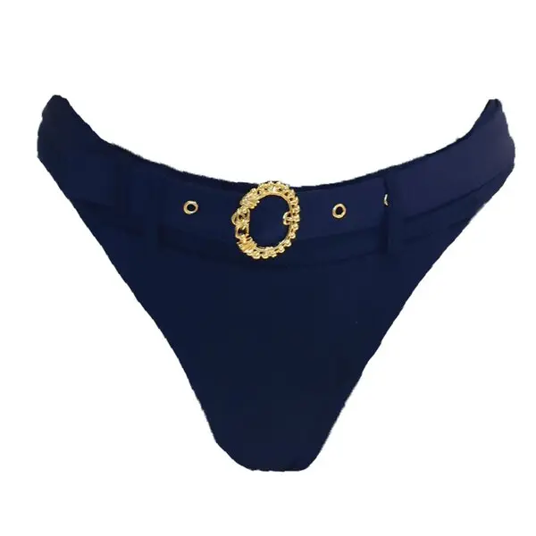 LULA-RU Audrey Bikini Bottom - Blue