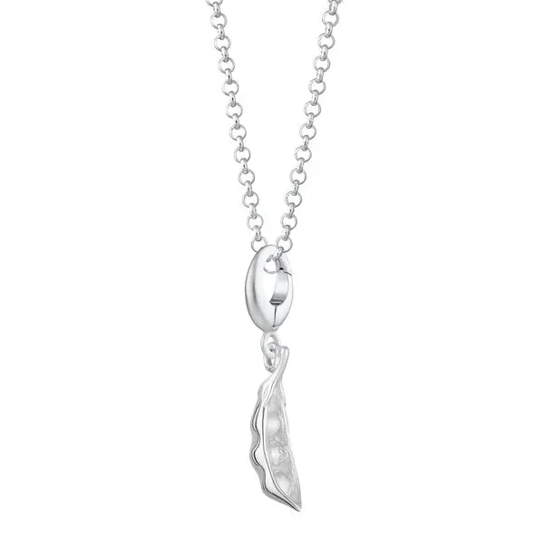 LILY CHARMED Sterling Peapod Charm Necklace - Silver