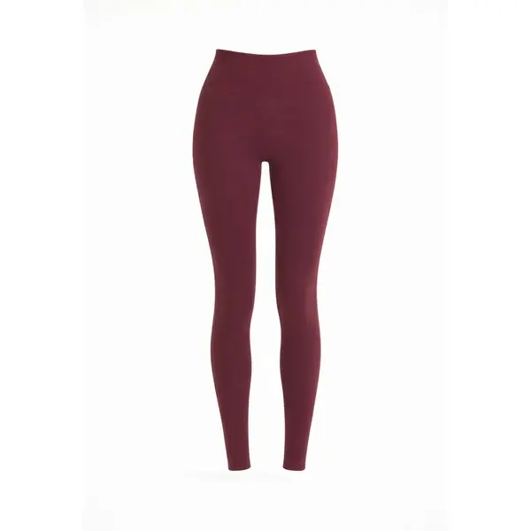 LOOM ARCHIVES Day Flow High Waisted Burgundy Legging - Red