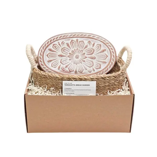 KORISSA Bread Warmer & Basket Flower - Brown