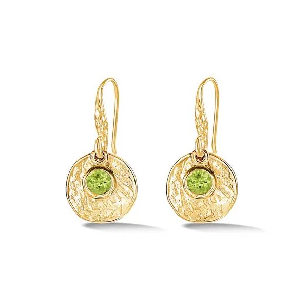 DOWER & HALL Vermeil Drop Earrings With Peridot - Gold