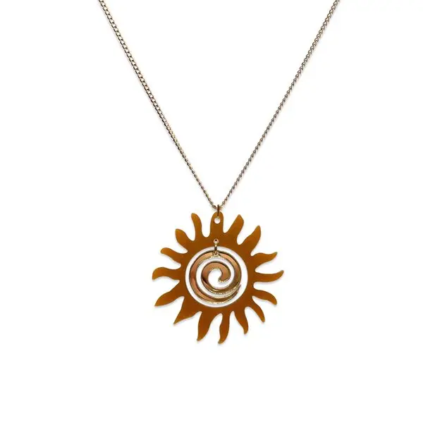 TOOLALLY Sun Pendant Royal & Mirror - Gold