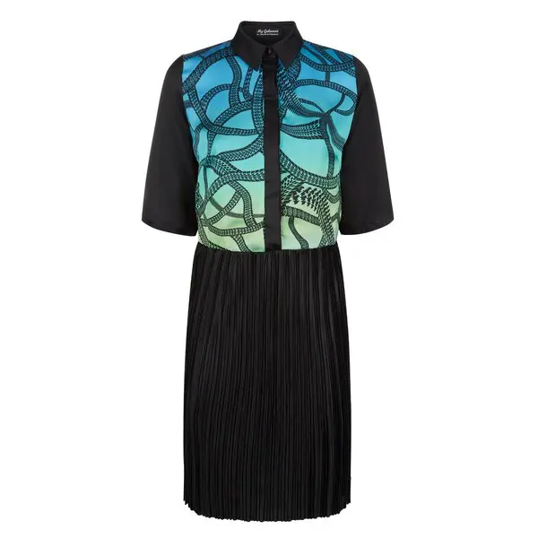 TRAMP IN DISGUISE Lilly Ombre Printed Shirt Dress