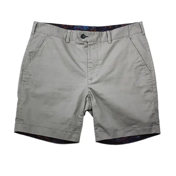 LORDS OF HARLECH Printed Cotton Short - Grey