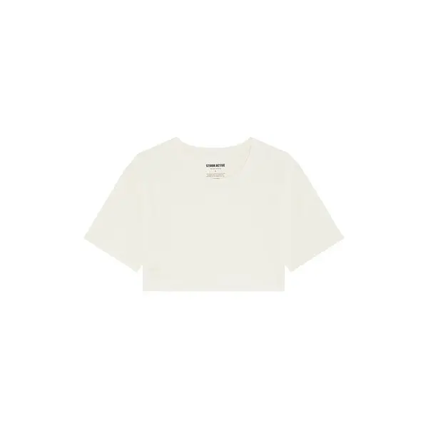 STORM Easy Crop Top - White