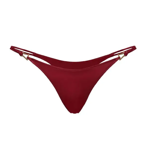 BIANCA RESORTWEAR Rose Brazilian Bikini Bottom - Red