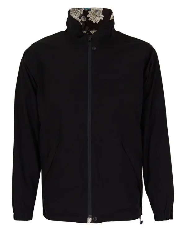 LORDS OF HARLECH Pascali Serious Floral Reversible Performance Jacket - Black