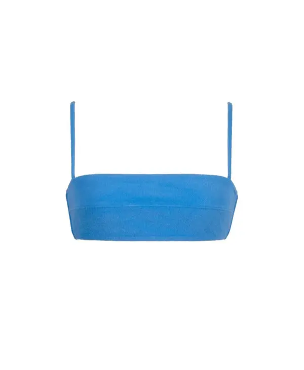 MERIDIAN SWIMWEAR Tropic Bandeau Bikini Top - Blue
