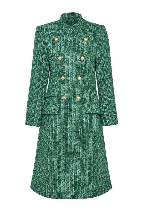 GUINEA Boucle Tweed Tailored Coat