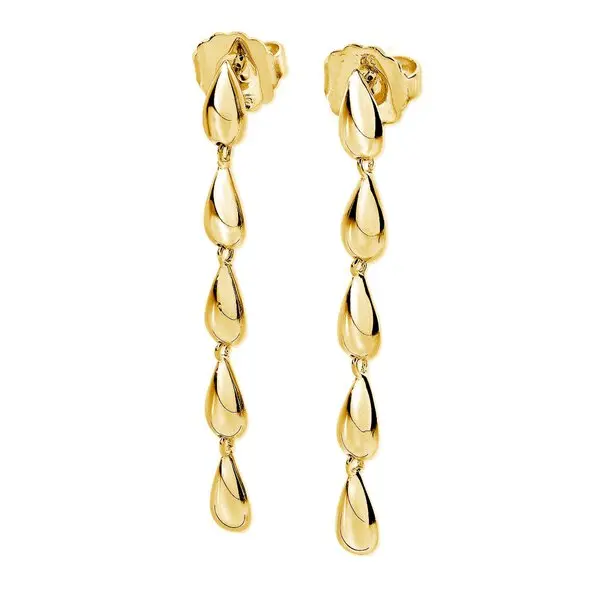 LUCY QUARTERMAINE Vermeil Tear Drop Earrings - Gold
