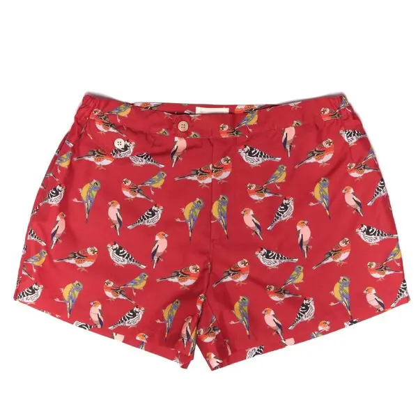PIER SICILIA Marcello Birds Shorts - Red