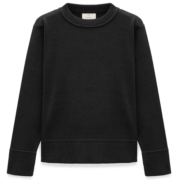 PERALUNA Risu Flat Knit Seasonal Jumper - Black