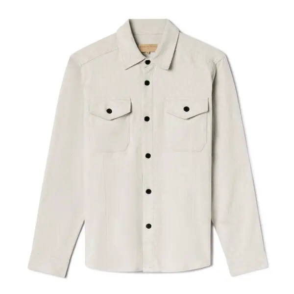 WESTON JON BOUCHER Untucked Tailored Slim Fit Button-up Shirt Avalanche