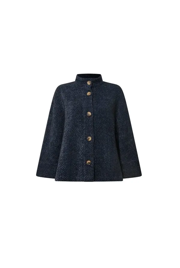 JAMES LAKELAND Textured Batwing Jacket - Blue