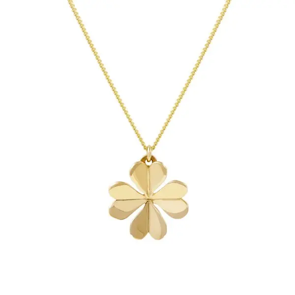 LEE RENEE Lucky Clover Pendant Necklace - Gold