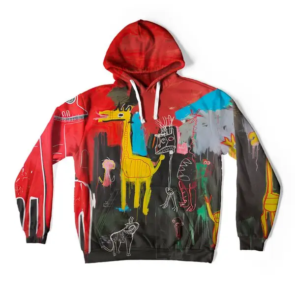 ALOHA FROM DEER Wild Life All-over Print Hoodie - Red/yellow/black