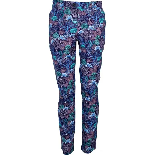 LORDS OF HARLECH Blue / Purple Jack Lux Coral Garden Pants Purple - Blue/purple