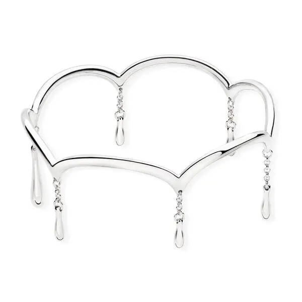 LUCY QUARTERMAINE Waterfall Bangle - Silver