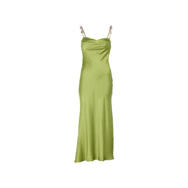 ZETAYE Avery Silk Chain Midi Dress