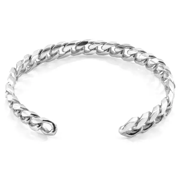 ANCHOR & CREW Jib Sail Chain Bangle - Silver
