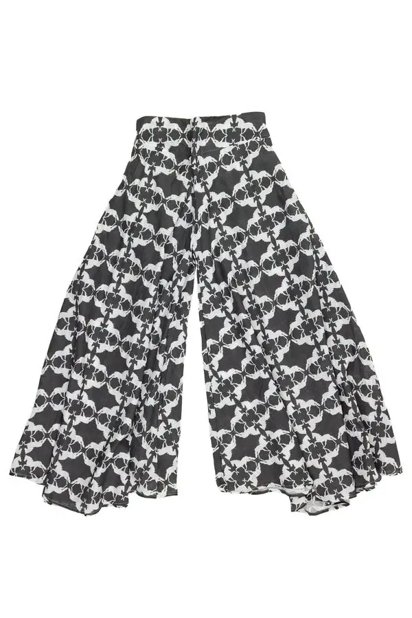 FORZA CAVALLO Mirror Horse Print Palazzo Pants