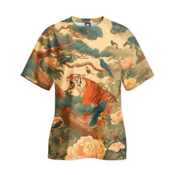 ALOHA FROM DEER Neutrals / Korean Folk Oversize T-shirt