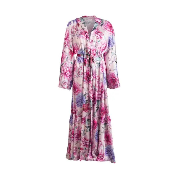 LUNA B Long Rhea Kimono - Pink