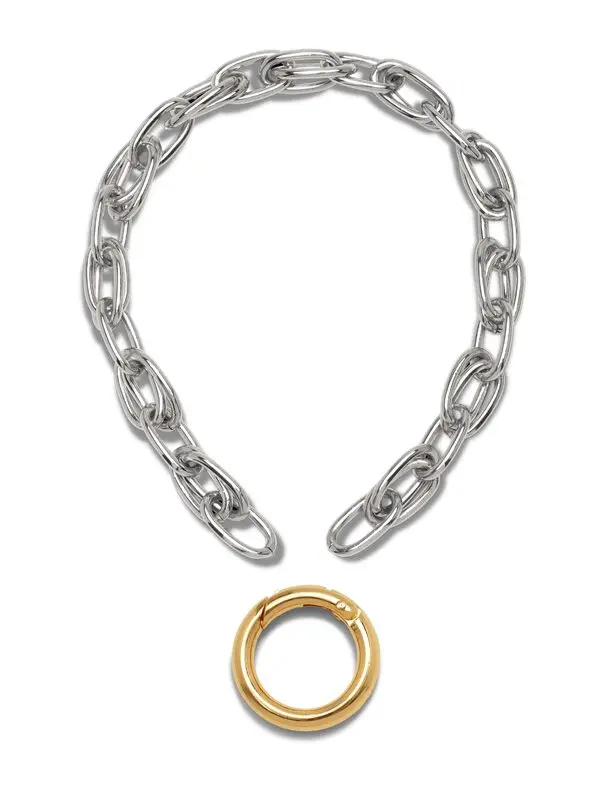 JAREDJAMIN Everly Every-other Link Necklace - Gold/silver