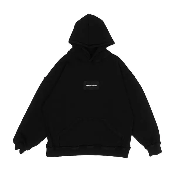 MYSIMPLICATED Ribbed Cotton Hoodie With Embroidery
