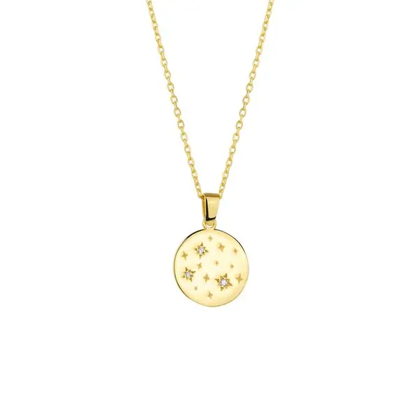 SPERO LONDON Fine Celestial Diamond Pendant Necklace - Gold