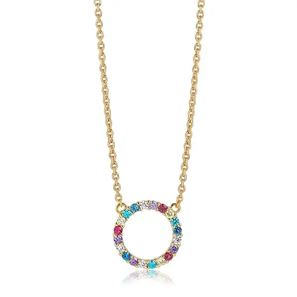 SIF JAKOBS JEWELLERY Biella Rainbow Necklace - Yellow