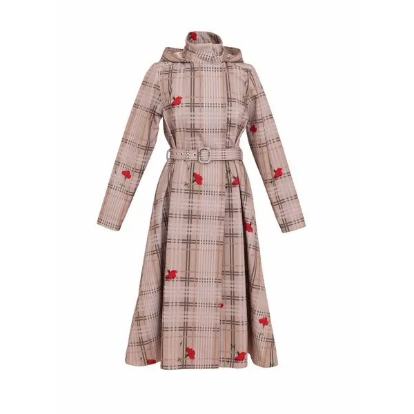 RAINSISTERS Neutrals Coat With Front Pleats - Beige
