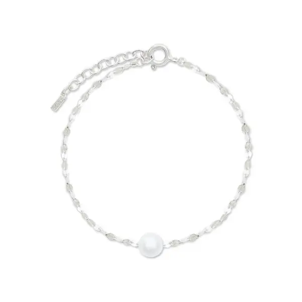 ESTERAH Floating Pearl Bracelet - Silver