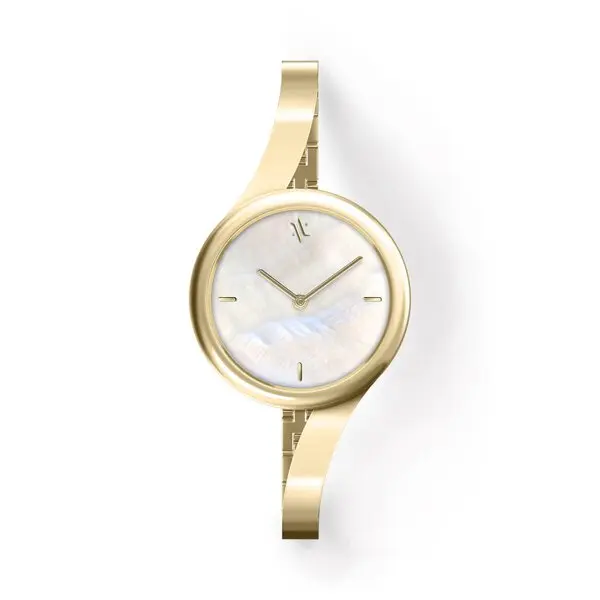 VANNA Claire Pearl Bangle Watch - White