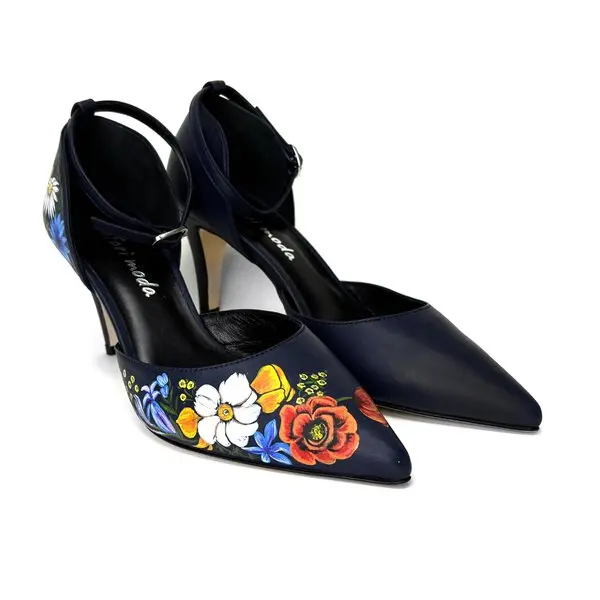 NAFARI MODA Lago Trasimeno Napa Leather Pumps