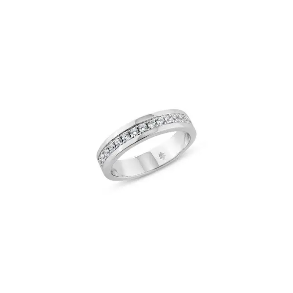 SALLY SKOUFIS Sterling Silver Rhodium-plated Ring With Cubic Zirconia - Silver/white