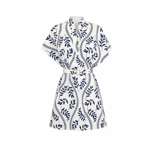 CURATED ROW Milo Belted Mini Shirt Dress