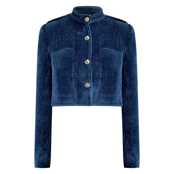 WHY MARY Lucia Corduroy Cropped Jacket