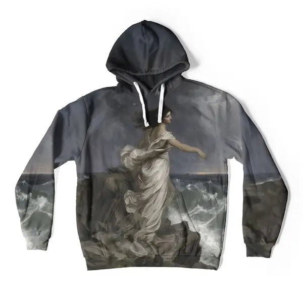 ALOHA FROM DEER Windswept Oracle Oversize Hoodie - Blue