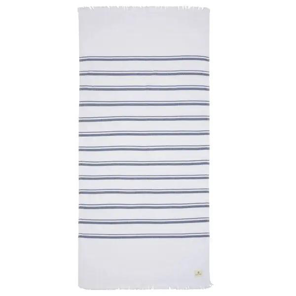 GREYMINT Blue / White Riva Turkish Towel - Blue/white