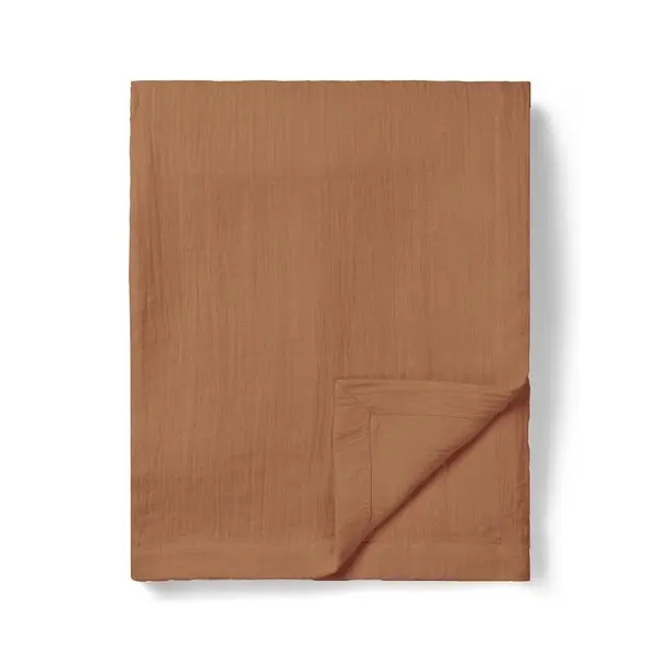 TAMEKO Dale Round Table Cloth — Rust - Red