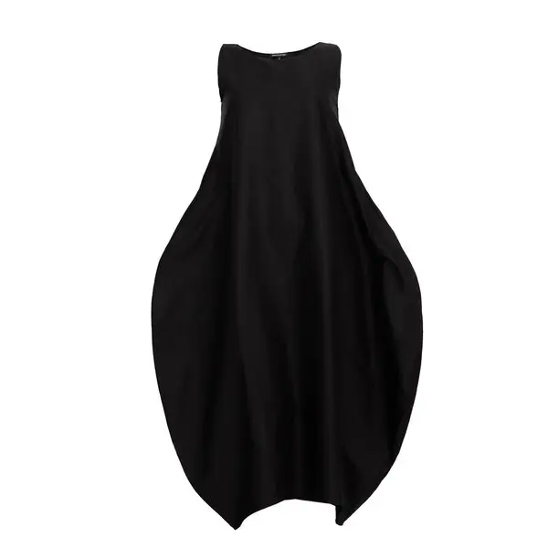 BIANCA POPP Semiballoon Cotton Dress - Black