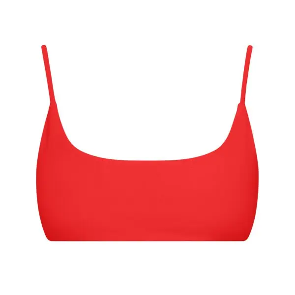 PLAYALUXE Malibu Bralette Bikini Top - Red