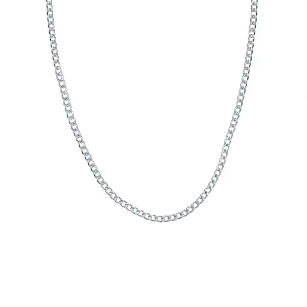 EDGE ONLY Curb Chain Sterling Necklace - Silver