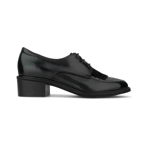 EMBASSY LONDON USA Leather Oxford With Block Heel