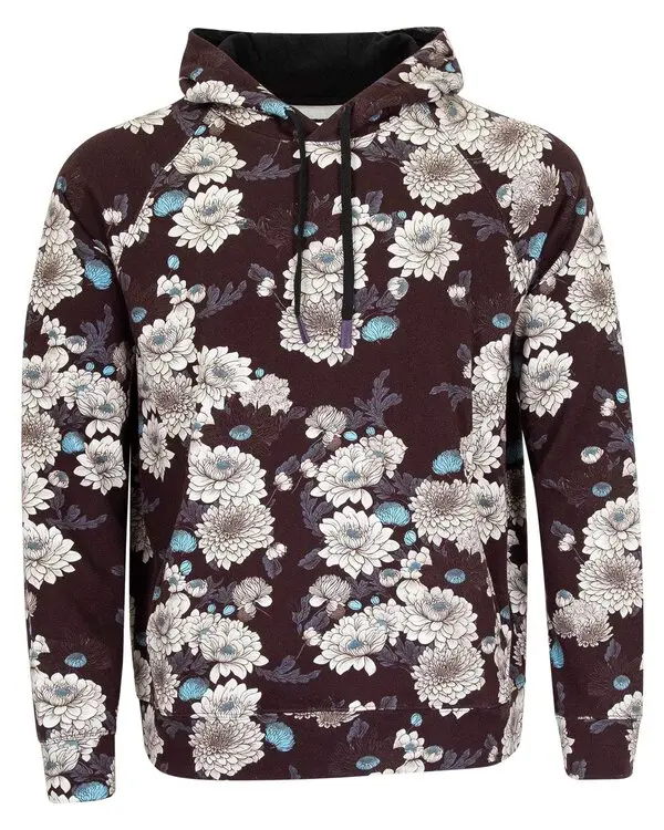 LORDS OF HARLECH Hank Floral Hoodie - Black