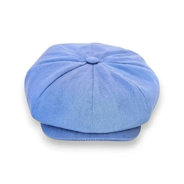 MISTER MILLER - MASTER HATTER Theo's Rally Waterproof Newsboy Cap - Blue