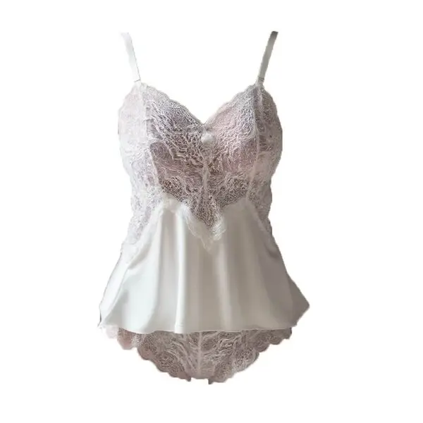 CAROL COELHO Paradox Off A-line Babydoll Set - White