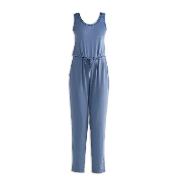 REISTOR Relaxed Drawstring Jumpsuit - Blue