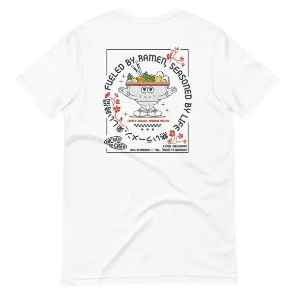 ANCHOR & CREW Ramen House Dial-a-local Organic Cotton T-shirt - White